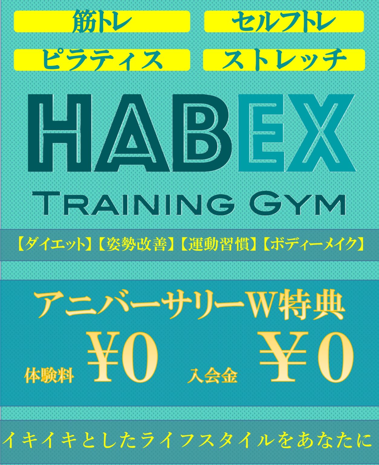 HABEX TRAINING GYM – 東京都中野区のパーソナルトレーニングジム – 「こんなジムがあったらなぁ…」をとことん実現！